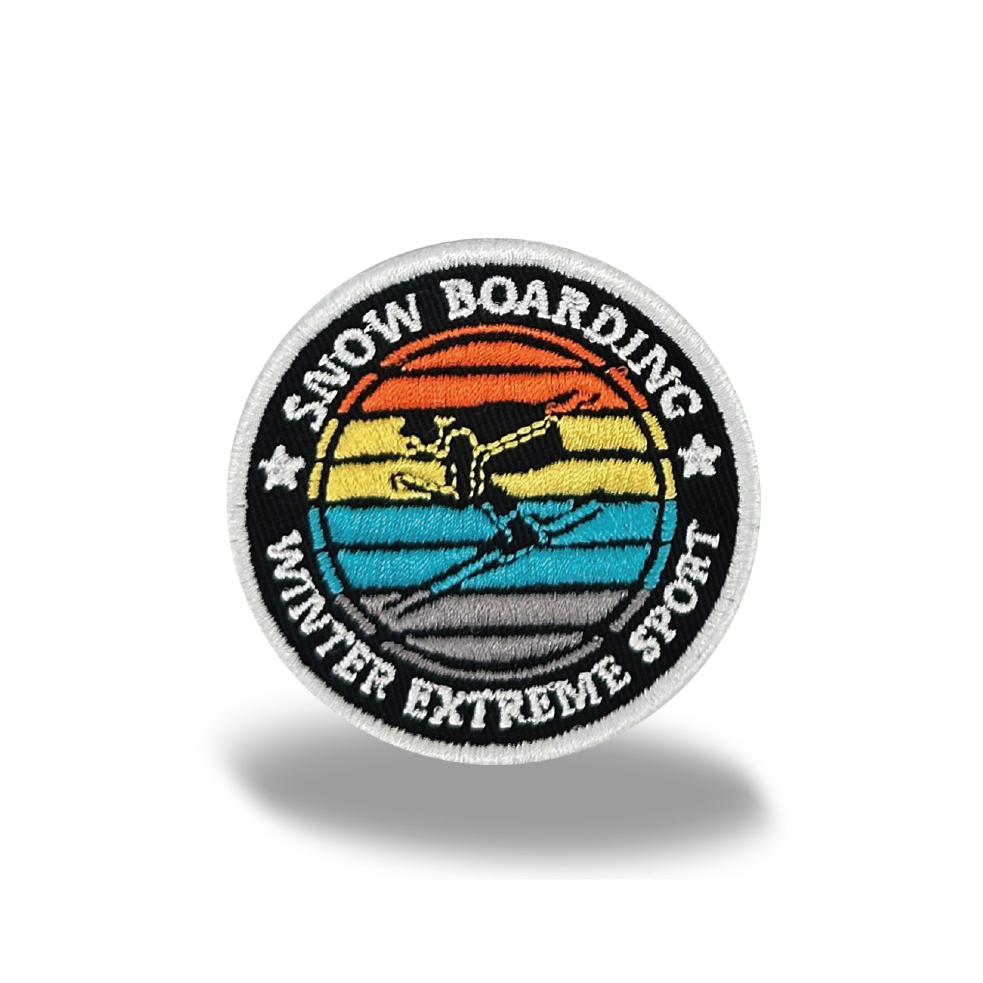 Snowboarding Retro Iron On Embroidery Patch – Northern Icons Creations