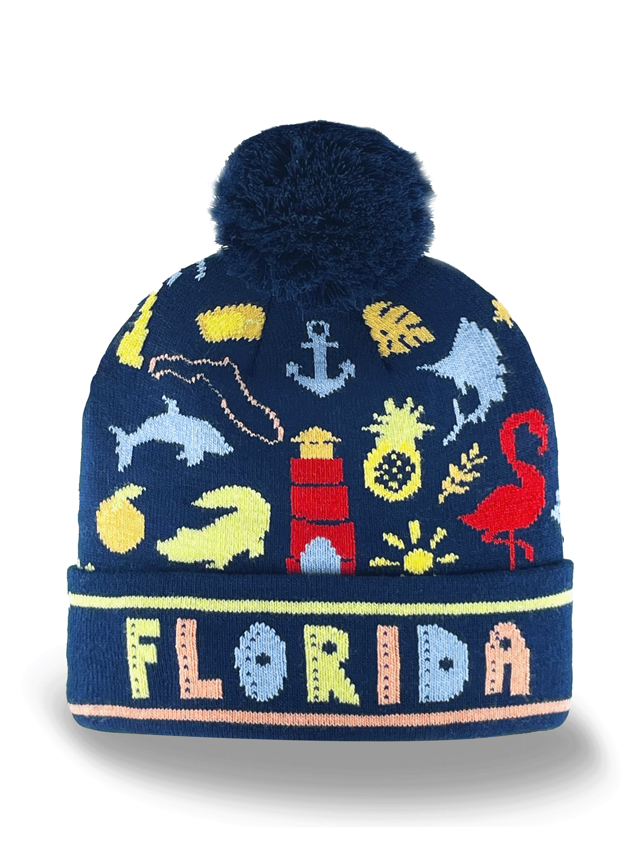 State Icon Beanies | Cozy Knitted Beanies with State Symbols -FLORIDA ...