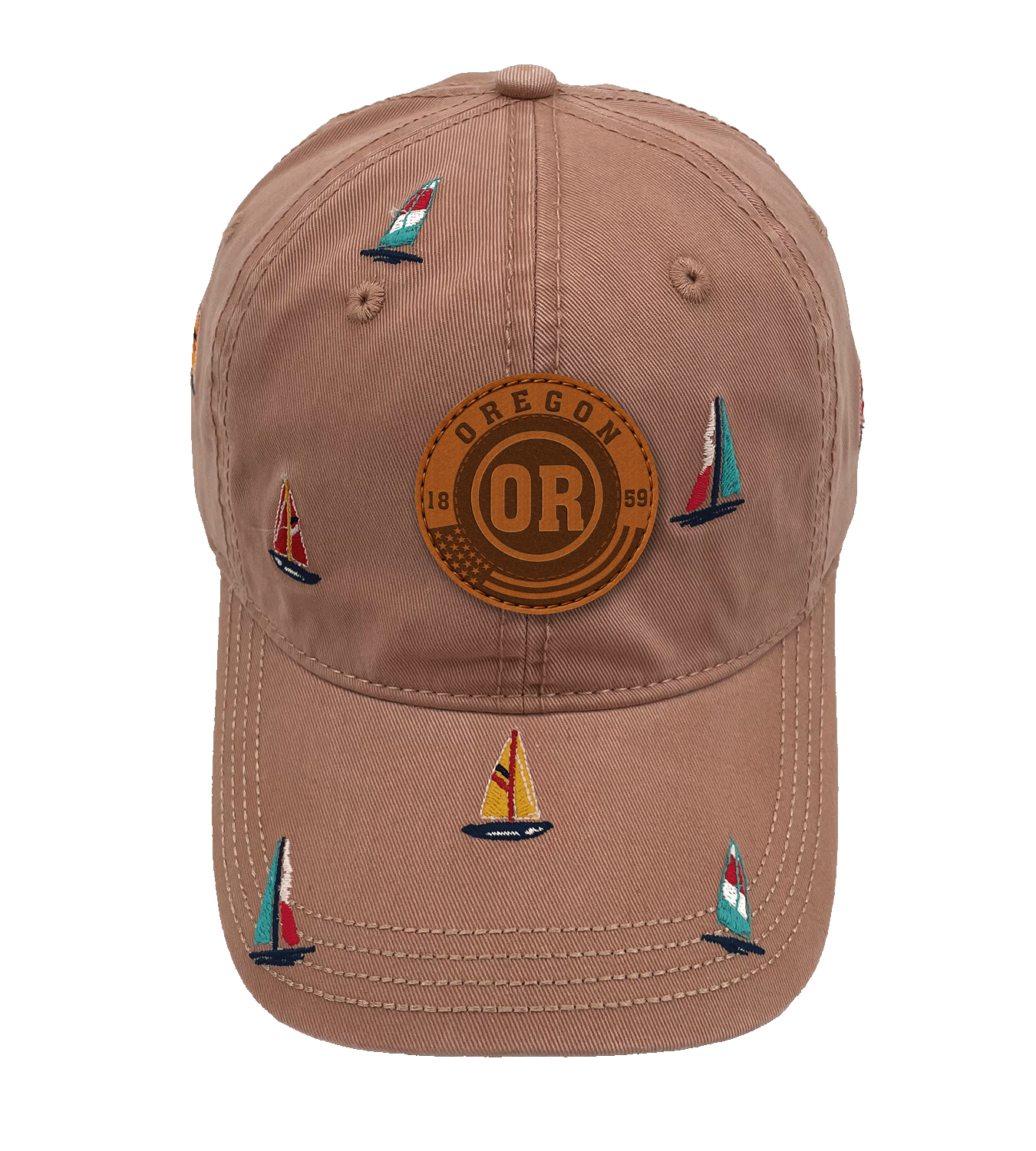 Oregon Sailing Baseball Cap – Embroidered Coastal Adventure Boat Hat f ...